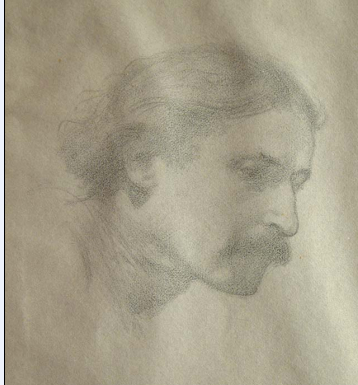 Orazio Cervi,disegno di artista, prop.priv
